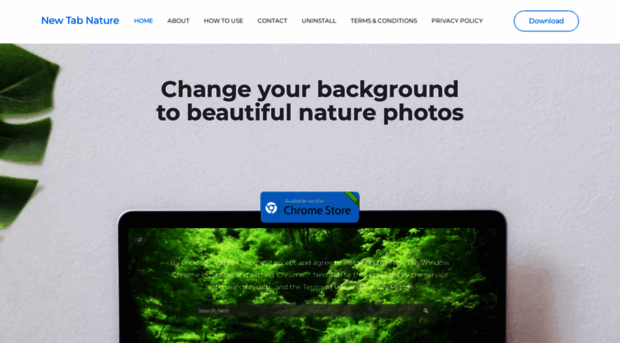 newtabnature.com - New Tab Nature - Search the we... - New Tab Nature