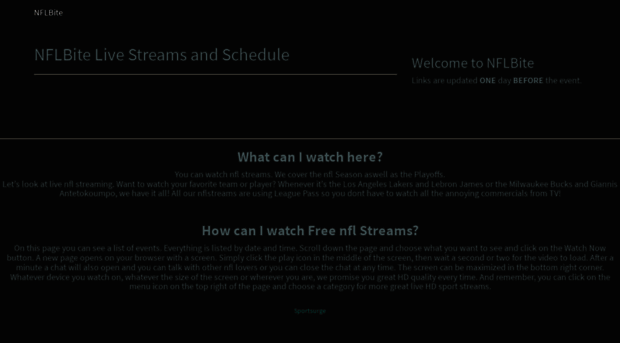 nflbites.net - NFLBite | Streaming NFL Games ... - NFLBite S