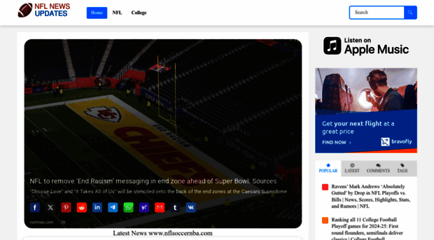 nflsoccernba.com - NFL News, College Football, Tw... - NFL Soccernba