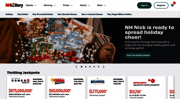 nhlottery.com - Homepage | New Hampshire Lotte... - Nh Lottery