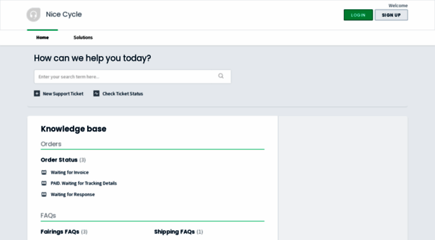 nicecycle.freshdesk.com - Support : Nice Cycle - Nice Cycle Freshdesk