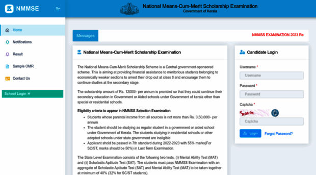 nmmse.kerala.gov.in - NMMSE - NMMSE Kerala