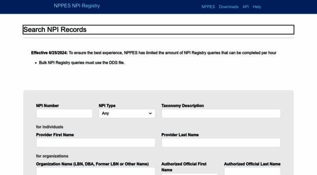 npiregistry.cms.hhs.gov - NPPES NPI Registry - NPI Registry Cms Hhs