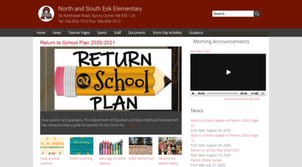 nsee.nbed.nb.ca - North and South Esk Elementary... - Nsee NB Ed