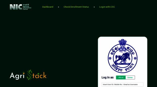 odfr.agristack.gov.in - Farmer Registry - Odfr Agristack