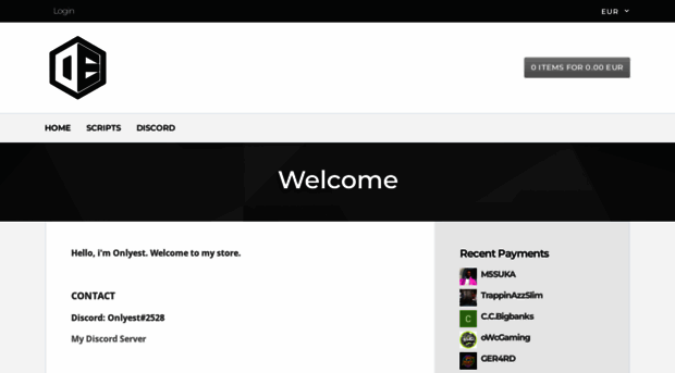 oe-scripts.tebex.io - OE-SCRIPTS | Welcome - OE SCRIPTS Tebex