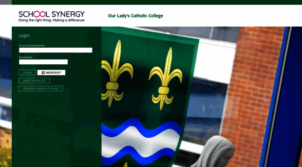 olcc.schoolsynergy.co.uk - SchoolSynergy ~ Login - Olcc School Synergy
