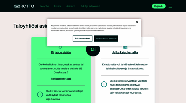 omaretta.fi - OmaRetta | Taloyhtiön sähköine... - Oma Retta