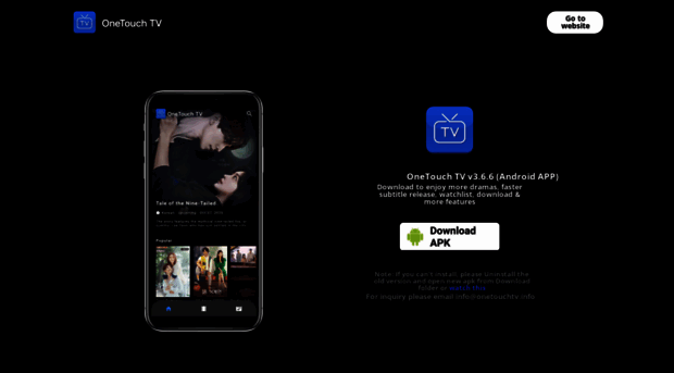 onetouchtv.me - Official OneTouch TV | Downloa... - One Touch TV