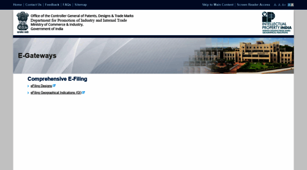 online.ipindia.gov.in - Intellectual Property India - Online Ip India