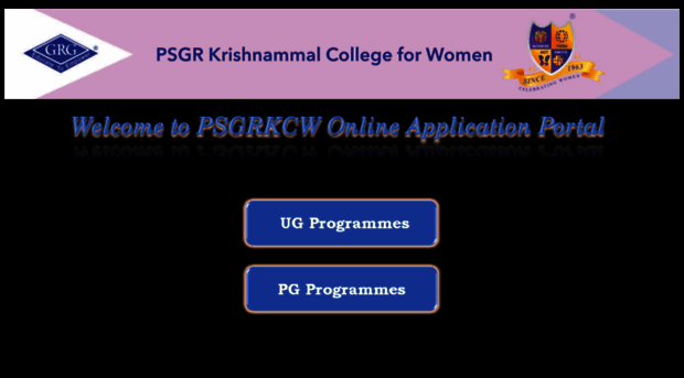 online.psgrkcw.ac.in - Online Portal | PSGR Krishnamm... - Online PSGR Kcw