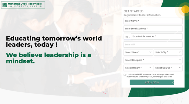 onlineadmissions.mjrpuniversity.ac.in - Mahatma Jyoti Rao Phoole Unive ...