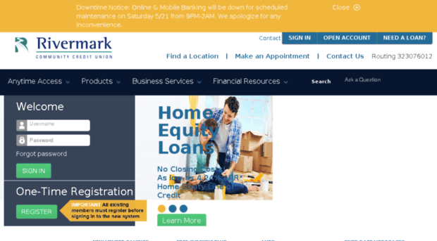 onlinebanking.rivermarkcu.org - Online Banking - Online Banking Rivermarkcu