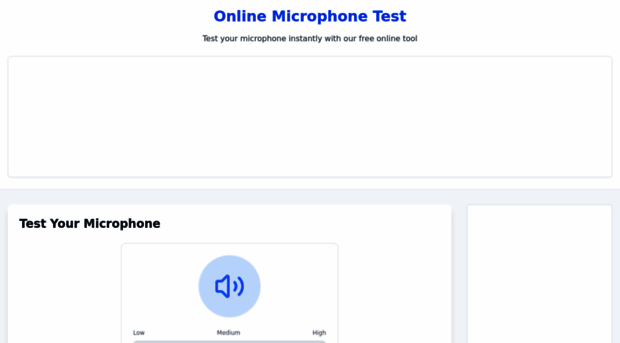 onlinemictest.app - Online Microphone Test - Check... - Online Mic Test