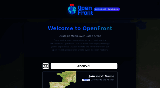 openfront.app - OpenFront - Strategy Game | Op... - Open Front