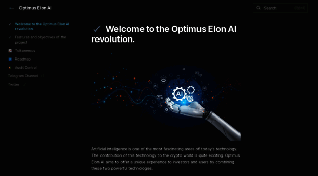 optimuss-organization-1.gitbook.io - Welcome to the Optimus Elon Al... - Optimus Sorganization1 ...