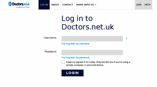 optin.doctors.net.uk - Login - Doctors.net.uk - Optin Doctors