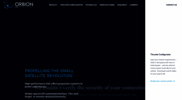 orbionspace.com - Orbion Space Technology ⋆ Prop... - Orbion Space