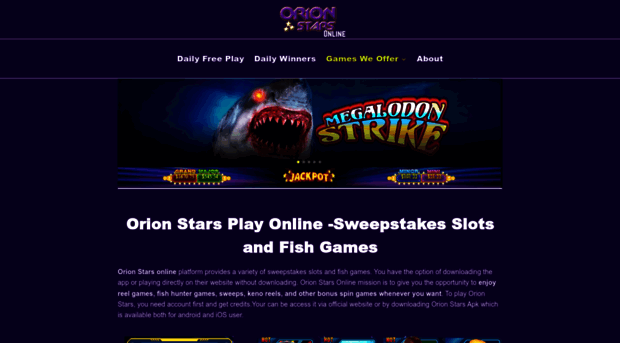 orionstars-online.com - Orion Stars Online- Create Acc... - Orion Stars ...