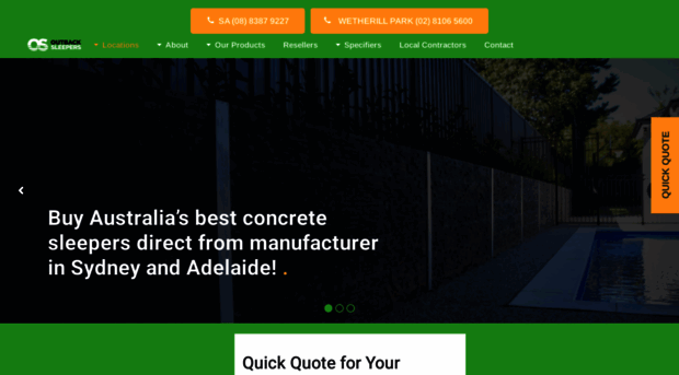outbacksleepers.com.au - Retaining Wall Concrete Sleepe... - Outback ...
