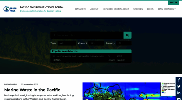 pacific-data.sprep.org - Home | Pacific Environment Dat... - Pacific ...