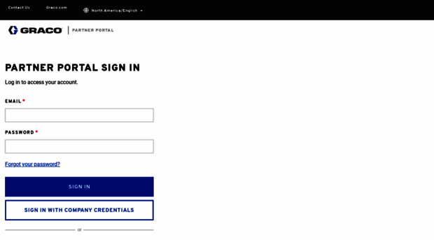 partnerportal.graco.com - Login | Partner Portal - Partner Portal Graco