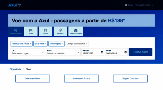 passagens.voeazul.com.br - Azul Linhas Aéreas: Melhores o ...