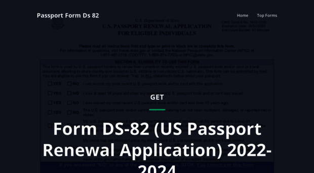 passport-form-ds-82.com - Form DS-82 (US Passport Renewa... - Passport ...