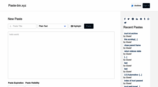 paste-bin.xyz - Paste-bin shared code - Paste Bin