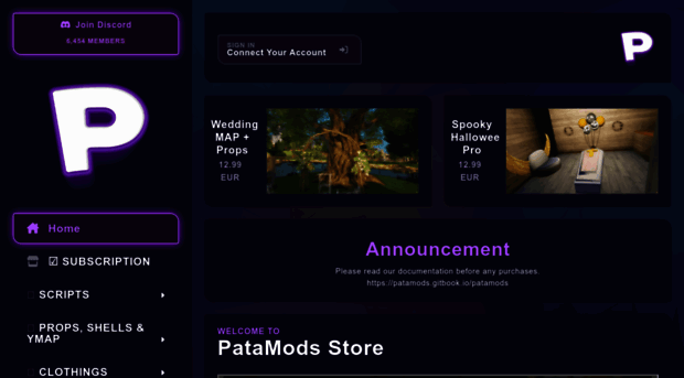 patamods-webstore.tebex.io - PataMods | Welcome - Pata Mods Webstore Tebex