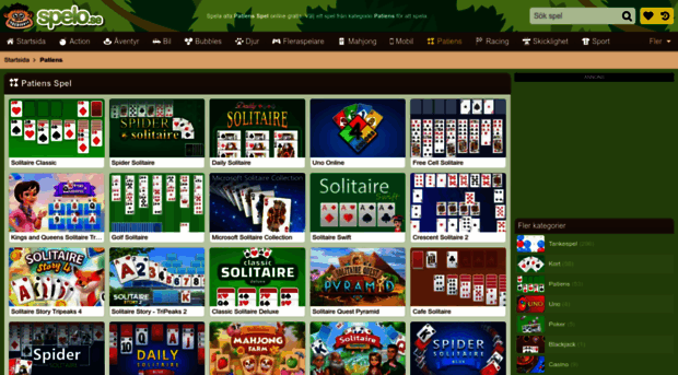 patiens.spelo.se - Patiens Spel, spela online gra... - Patiens Spelo