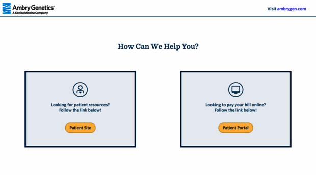 patients.ambrygen.com - Ambry Genetics | Patient Porta... - Patient S ...