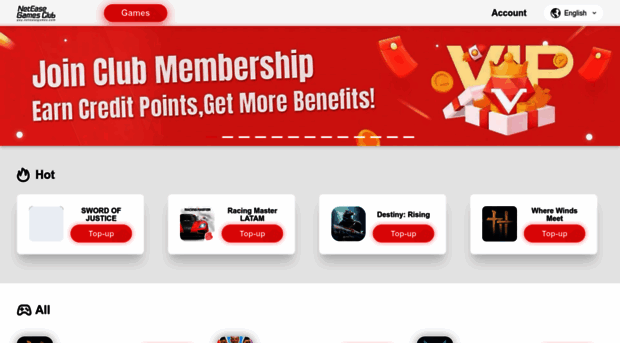 pay.neteasegames.com - GamesClub - Pay Netease Games