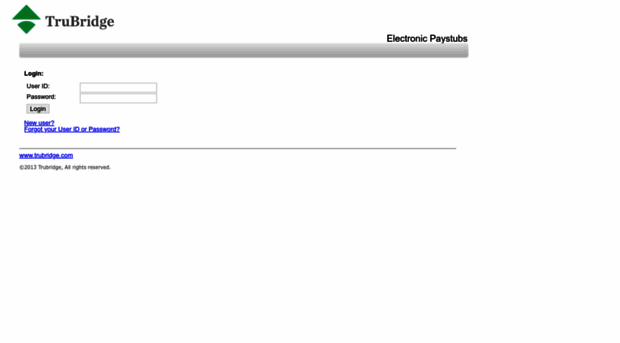 paystub.trubridge.net - CPSI - E-Stubs(TM) - Paystub Trubridge