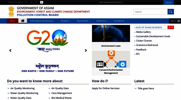 pcb.assam.gov.in - Home | Pollution Control Board... - Pcb Assam