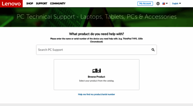 pcsupport.lenovo.com - Official Lenovo Laptop, Access... - PC Support ...