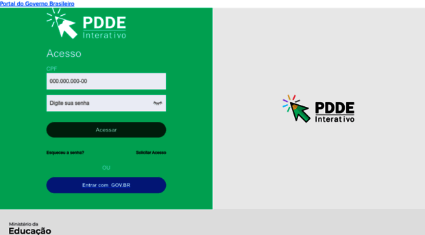 pdeinterativo.mec.gov.br - Login - Pdeinterativo Mec