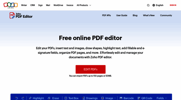 pdf.zoho.com - Zoho PDF Editor | Free online ... - PDF Zoho