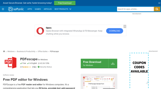 pdfescape.en.softonic.com - PDFescape - Download - PDFescape En Softonic