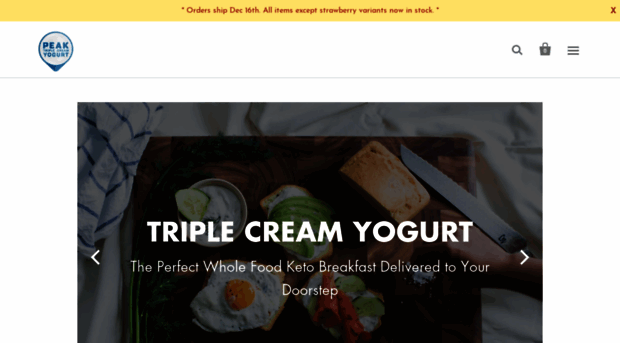 peakyogurt.myshopify.com - Peak Yogurt | Triple Cream Yog... - Peak ...