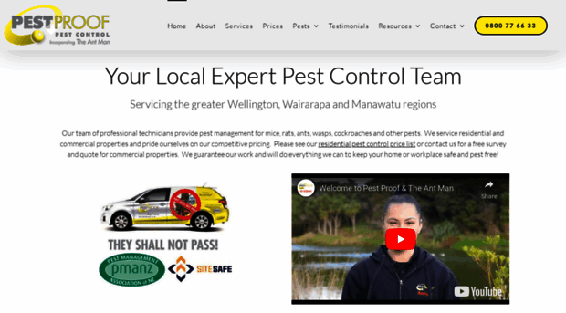 pestproof.co.nz - Pestproof™ Pest Control in Wel... - Pestproof