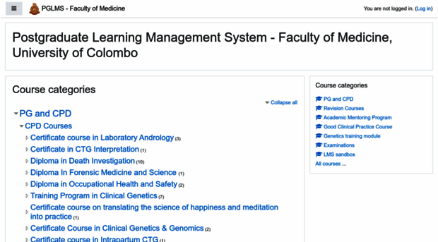 pglms.medicine.cmb.ac.lk - Postgraduate Learning Manageme... - Pglms ...