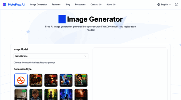 pictoflux.com - Free AI Image Generator | Unce... - Picto Flux