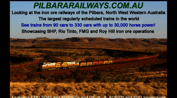 pilbararailways.com.au - Pilbara Railway Pages - Pilbara Railway S