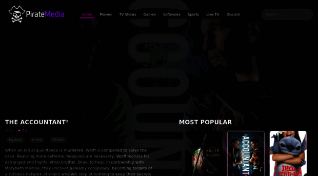 piratemedia.xyz - Watch Movies, TV Shows & Live ... - Pirate Media