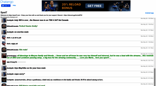 pirlosports.chatango.com - Sport7 - Pirlosports Chatango