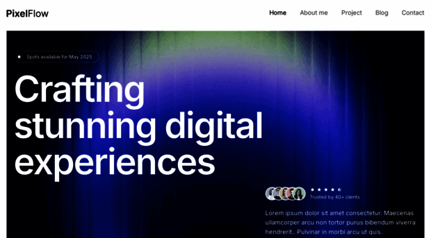 pixelflow-portfolio.webflow.io - PixelFlow - Webflow HTML websi... - Pixel Flow Portfolio Webflow