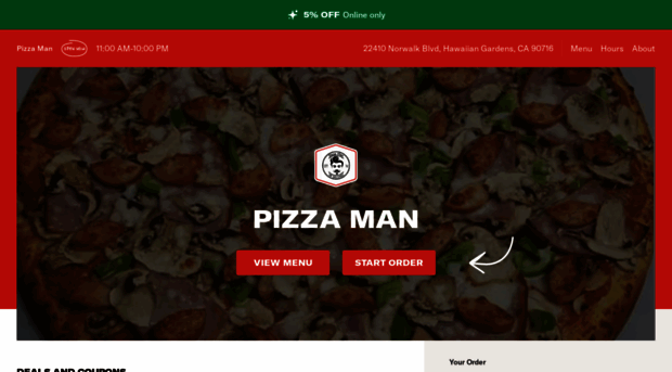 pizzamanhawaiian.com - Pizza Man - Hawaiian Gardens, ... - Pizza Man ...