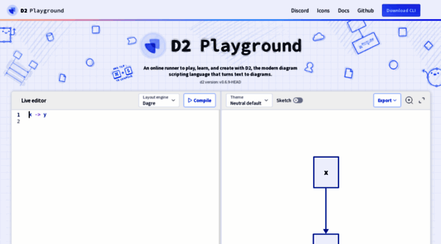 play.d2lang.com - D2 Playground - Play D2 Lang
