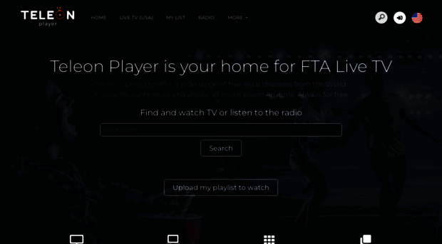 player.teleon.tv - TV Channels finder - Teleon US... - Player Teleon